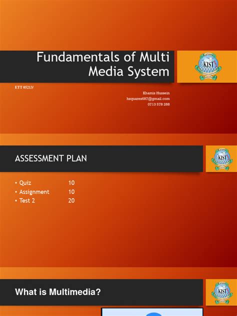 Multimedia Lecture 1 Pdf Multimedia Digital Technology