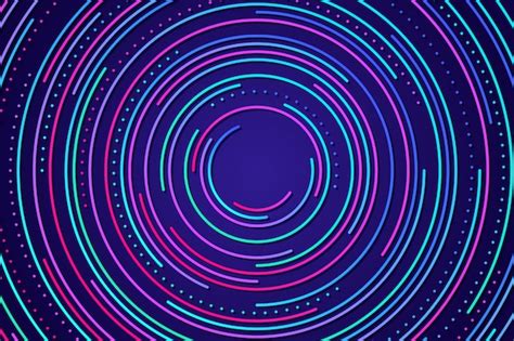 기하학적 네온 모양 배경 무료 벡터