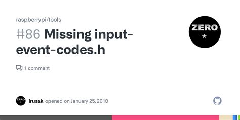 Missing Input Event Codes H Issue Raspberrypi Tools GitHub