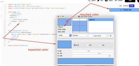 Button Color Rendered Different From Its Code · Issue 1731 · Callstackreact Native Paper · Github