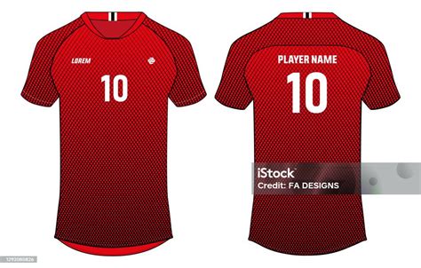 스포츠 티셔츠 저지 디자인 벡터 템플릿 축구 크리켓 축구 배구 럭비를위한 전면 및 후면 보기스포츠 저지 컨셉 2016 터키 축구 유니폼 개념 미식축구 유니폼에 대한 스톡