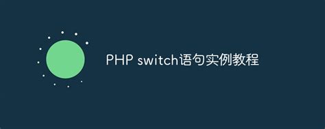 Php Switch语句实例教程 叮当号 Php Switch语句实例教程 叮当号