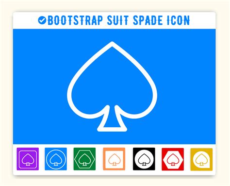 Bootstrap Suit Spade Icon Bi Bi Suit Spade Icon Code Css Html Color Button