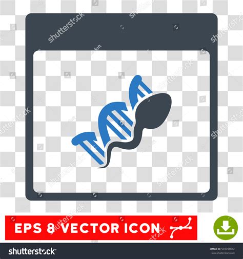 Vector Sperm Dna Replication Calendar Page Stock Vector Royalty Free