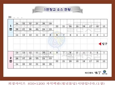창고현황판 냉동창고관리 물류창고관리 자재관리 재고현황판 화이트보드 인쇄 네이버 블로그