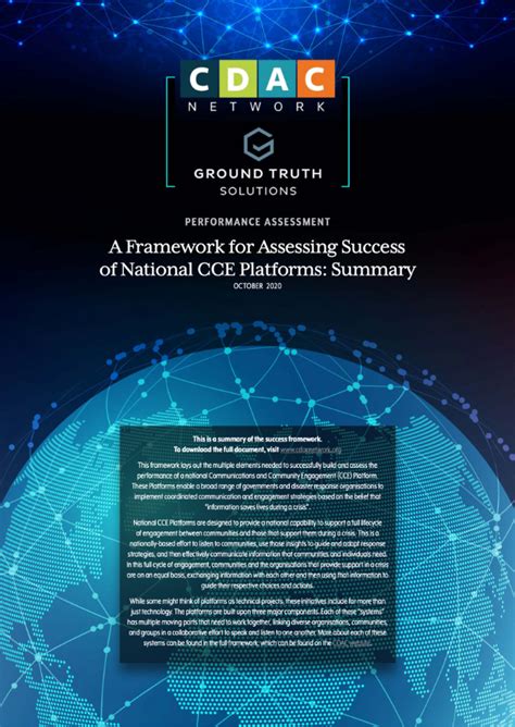 A Framework For Assessing Success Of National Cce Platforms Summary