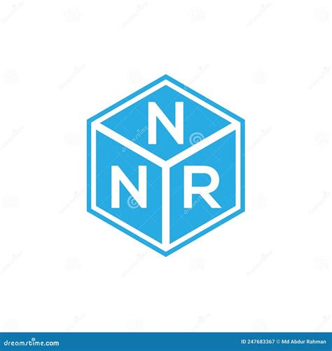 Design Do Logotipo Da Letra Nnr Em Fundo Preto Conceito De Logotipo Da