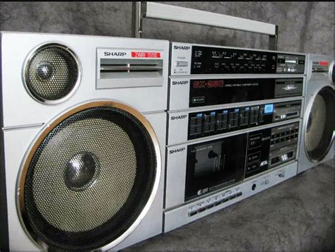 Sharp Gf Gx 250h Boombox Ghettoblaster Radio Cassette Player
