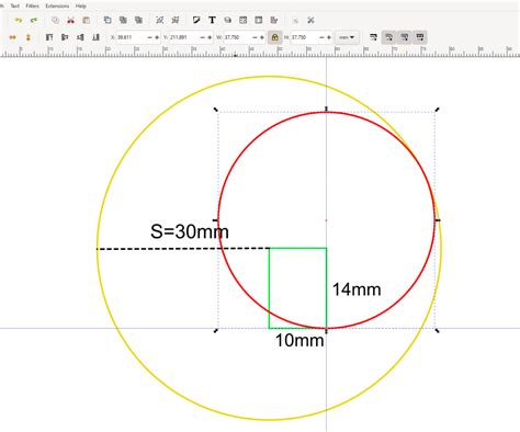 Vector Scaling A Circle To Tangent Two Other Circles Adobe Illustrator Graphic Design