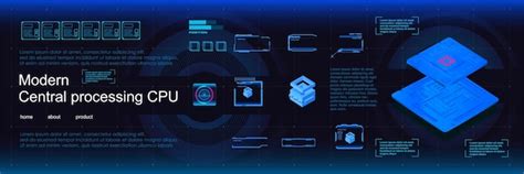 Premium Vector New Generation Microprocessor Realistic Processor For A Computer Presentation