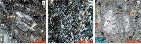A Thin Section Photograph In Cross Polarized Light Xpl Of A