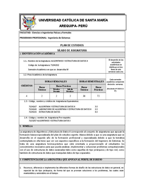 Algoritmos Y Estructura De Datos Ii Pdf Algoritmos Ingeniería De Sistemas