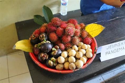Manggis Rambutan Buah Langsa Fruits From Manado Indonesia