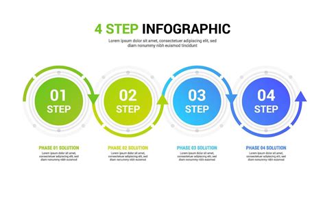 4 Step Infographic 11116940 Vector Art At Vecteezy