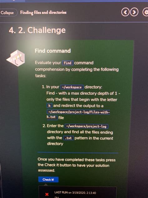 Solved Collapse Finding Files And Directories 42 Challenge