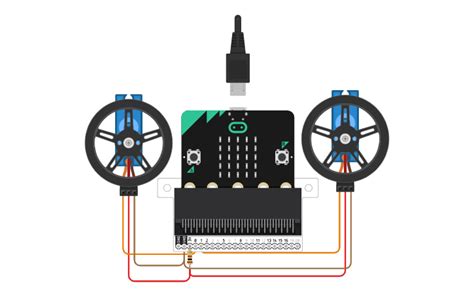 circuit design micro bit tinkercad