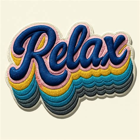 Colorful Peace And Power Embroidered Patch Design For Hats Playground