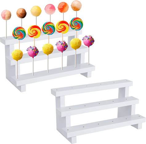 Doerdo Cake Pop Stand 48 Hole Cake Pop Holder Wooden