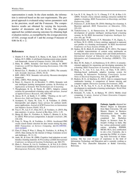 an efficient educational data mining approach to support e learning