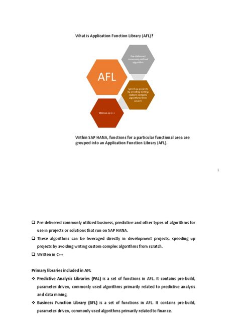 What Is Application Function Library Afl Pdf Predictive Analytics Cluster Analysis