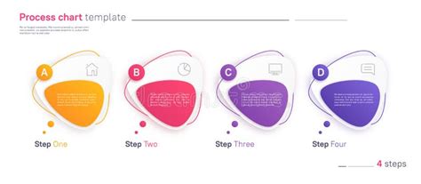 Vector Process Chart Infographic Template In The Form Of Horizontal Row Composed Of Triangular