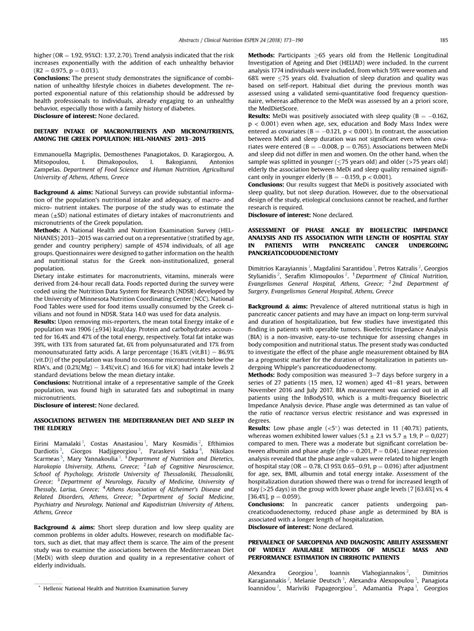 Pdf Prevalence Of Sarcopenia And Diagnostic Ability Assessment Of Widely Available Methods Of