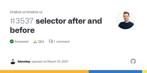 Selector After And Before · Chakra Ui Chakra Ui · Discussion 3537 · Github