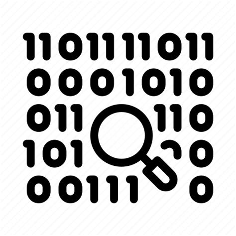 Analysis Binary Code Research Software Test Testing Icon