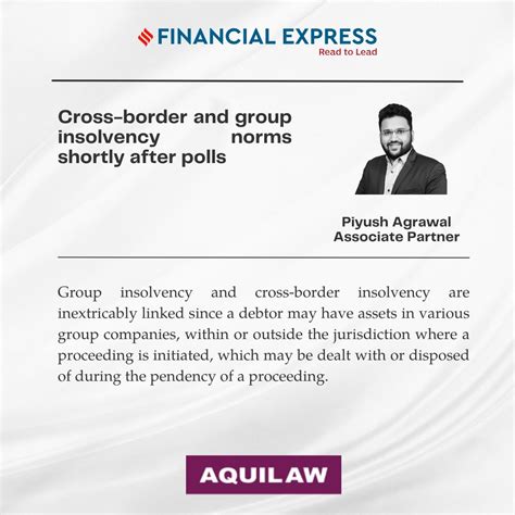 Piyush Agrawal On Linkedin Ibc Insolvencyandbankruptcy Crossborder Groupinsolvency