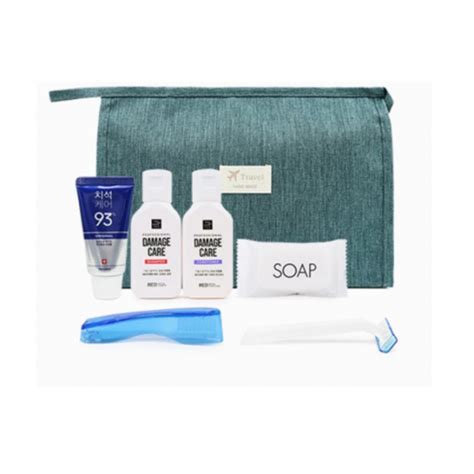 제이드스퀘어 여행용세트 통합a형 행사 기념품 세면도구 여행용 파우치 트래블세트 각인 주문제작 커스텀 인쇄
