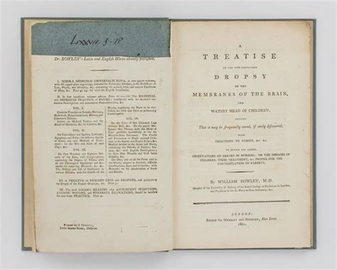 A Treatise On The New Discovered Dropsy Of The Membranes Of The Brain