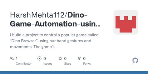 Github Harshmehta112dino Game Automation Using Computer Vision I
