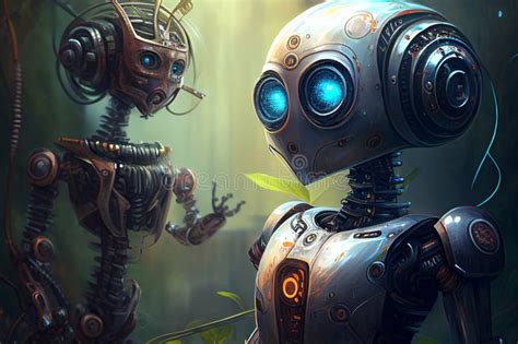 Robotics And Artificial Intelligence Ai Generated Stock Illustration