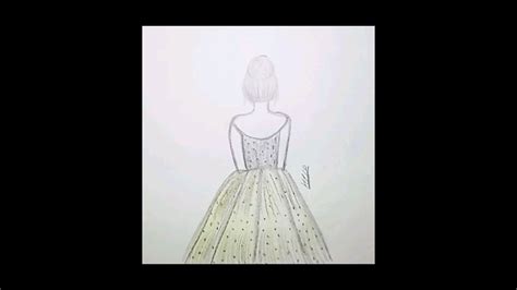 رسم بنت من الخلف 😍 Youtube