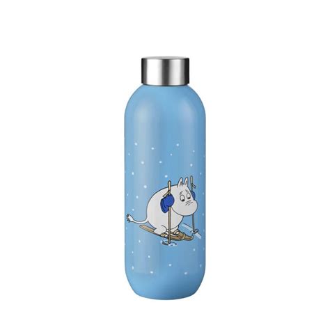 Stelton X Mumin Keep Cool Trinkflasche 0 6 Liter Mumin Skifahren