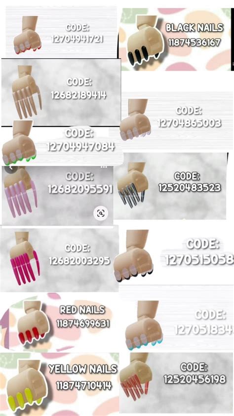 Code For Nails In Brookhaven