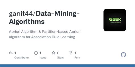 Github Ganit44data Mining Algorithms Apriori Algorithm And Partition