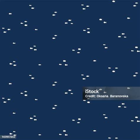 벡터 완벽 한 패턴과 작은 물고기입니다 파란색 배경에 손으로 그린 낙서 패턴에 대한 스톡 벡터 아트 및 기타 이미지 패턴 바다 마리나 Istock