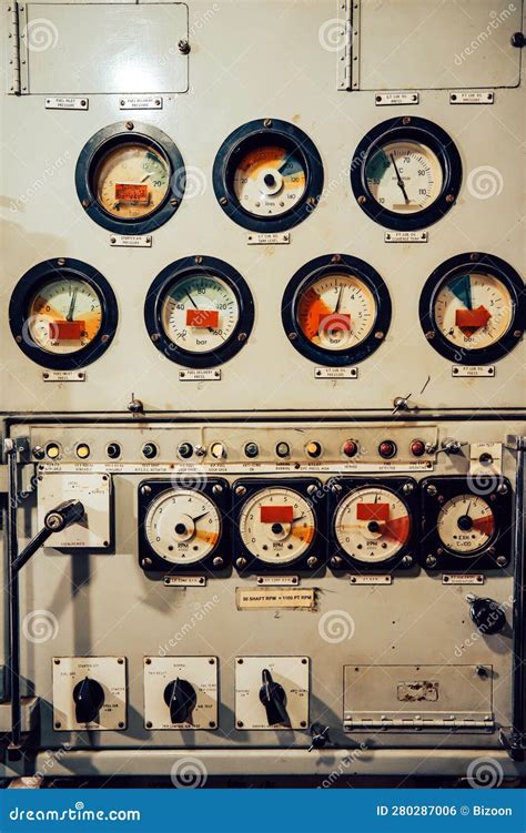 Control Panel With Many Buttons Stock Photo Image Of Electronic Meter
