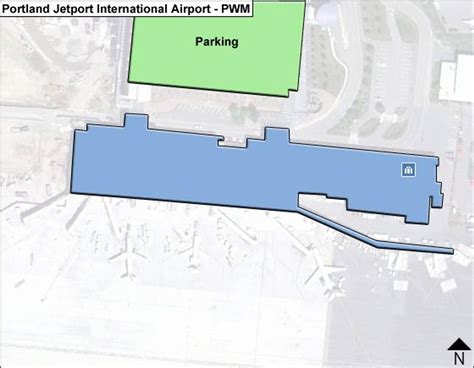 Portland Jetport Airport Map Guide To Pwms Terminals