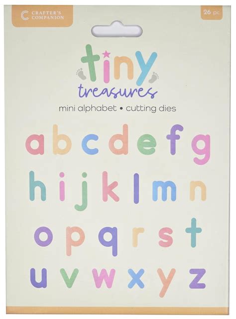 Crafters Companion Tiny Treasures Collection Metal Die Mini Alphabet