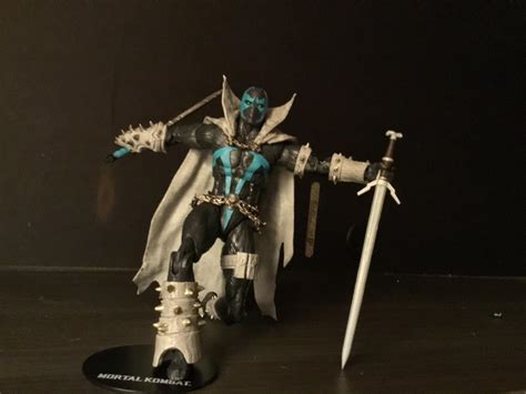 Mk11 Spawn Posing With Gold Label Witcher Sword Ractionfigures