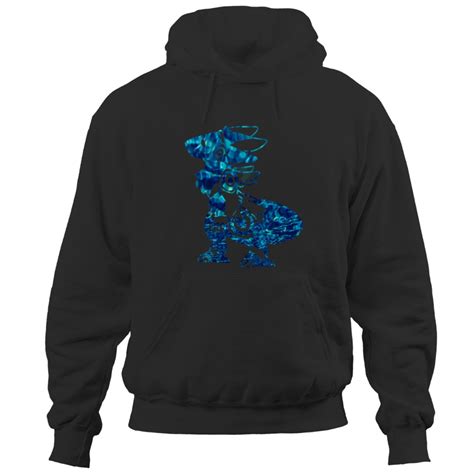 Protogen Blue Tie Dye Style Fur Fun Furry Protolution Hoodies