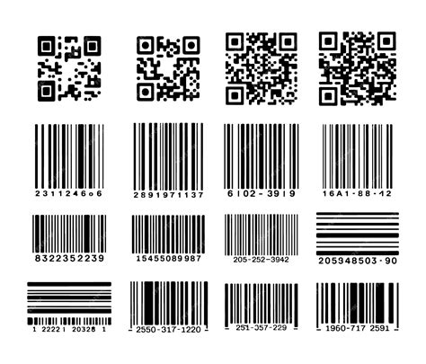 A Number Of Bar Code With White Background Premium Ai Generated Vector