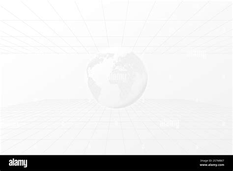 Global Network Connection White Abstract Technology Digital Hi Tech Concept Background Vector
