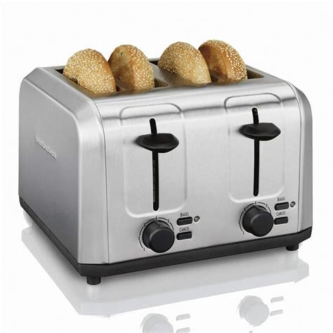 Hamilton Beach Brushed Stainless Steel 4 Slice Toaster 24911