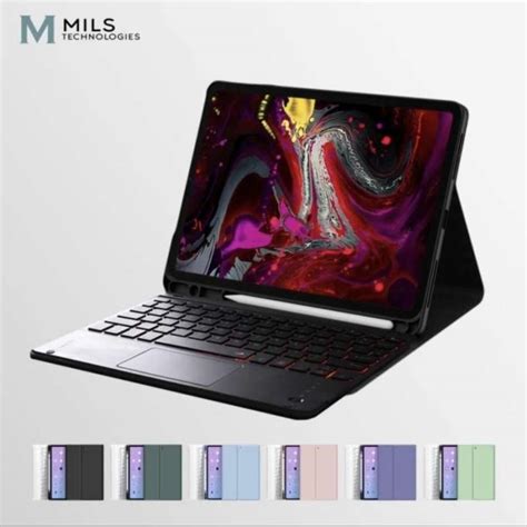 Jual Mils Rgb Backlit Touchpad Keyboard Case Ipad 7 8 9 Pro 11 Air 4 5