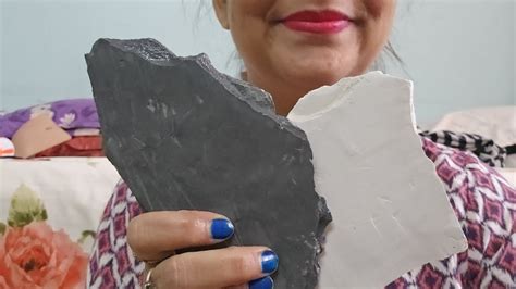 Black And White Shellstone Asmr Satisfying Slatepencilclaybombasmr