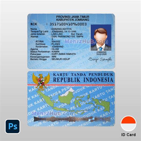 Editable Indonesia Id Card Psd Template Mehrzhub Editable Indonesia Id Card Psd Template Mehrzhub