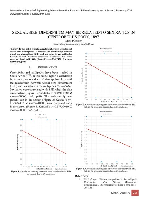 Pdf Sexual Size Dimorphism May Be Related To Sex Ratios In